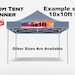Custom Tent Banner for Trade Show |craft Show or Event | Front of ...