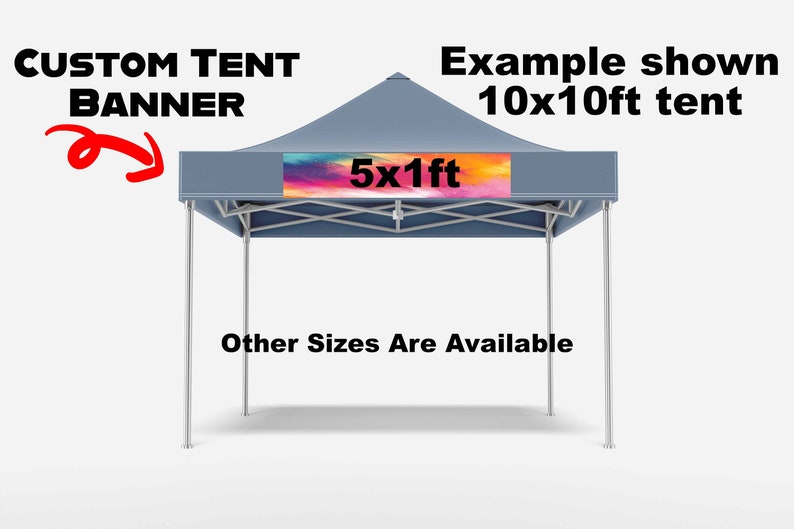 Custom Tent Banner for Trade Show |craft Show or Event | Front of Tent ...
