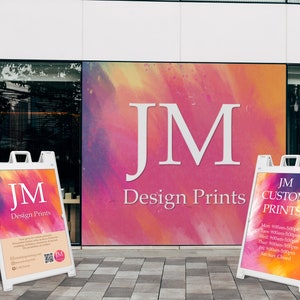 Custom A Frame Signicade Sign 24x36 In, Full Color Prints, Sandwich ...