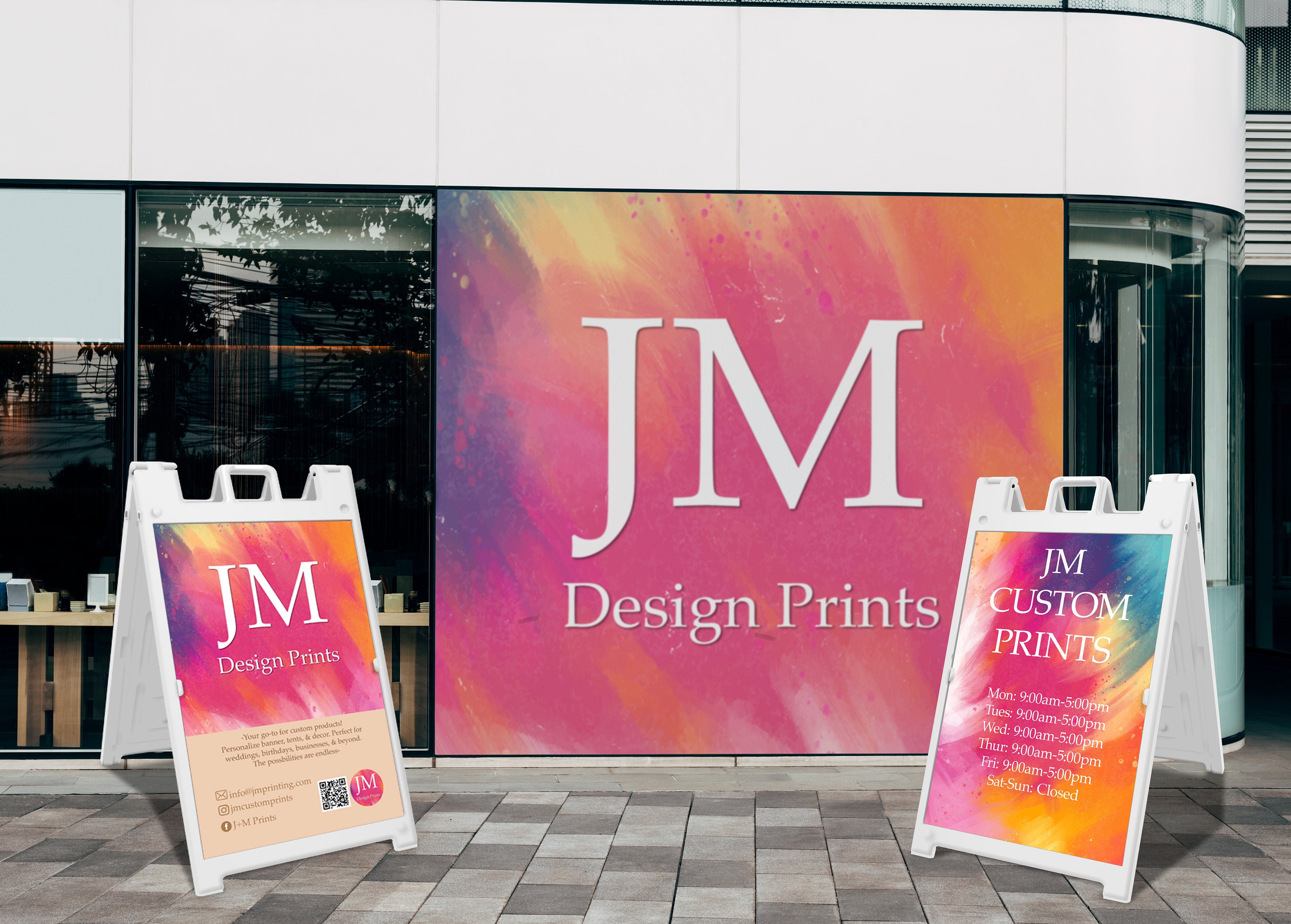 Custom A Frame Signicade Sign 24x36 In, Full Color Inserts, Multi ...