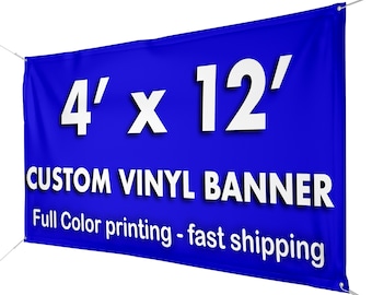 Custom Vinyl Banner Personalized, Advertising, Event Banner Print Image ...