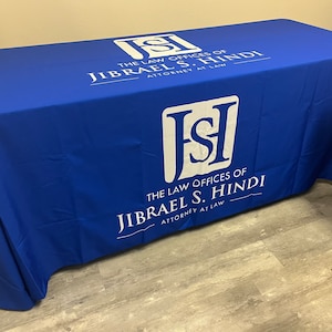 Custom Printed Table Cloth Stretch and Fitted Cloths, 4ft Table 6ft ...