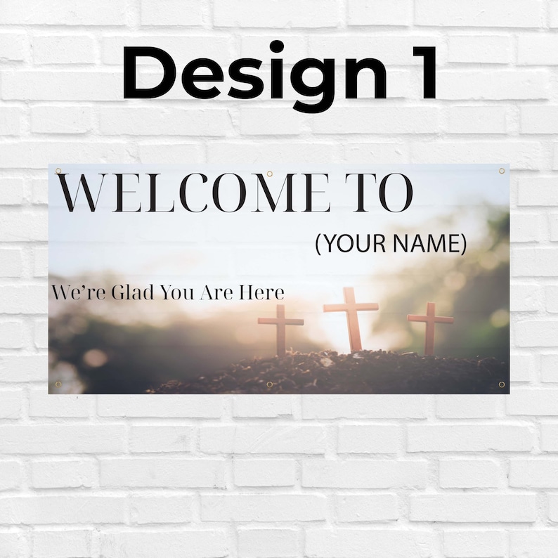 Custom CHURCH Banner | Full Color Backdrop | Church Backdrop | Welcome ...