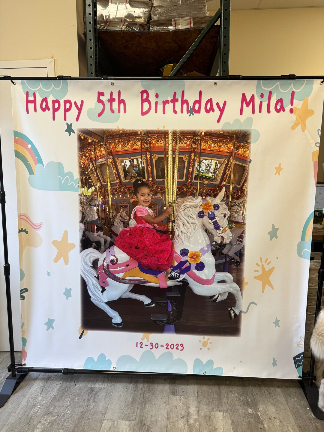 Custom Photo Birthday Backdrop- Custom Kids Backdrop 2-3 Days Turn ...