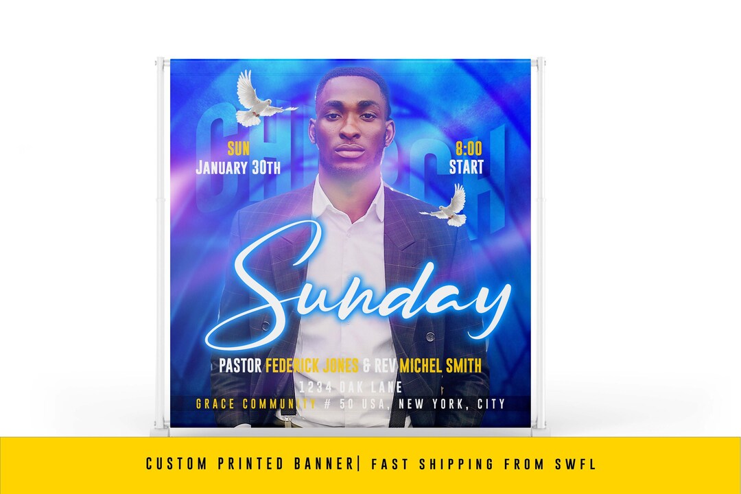 Custom Church Backdrop Festival Backdrop | Event Backdrop | Fast ...