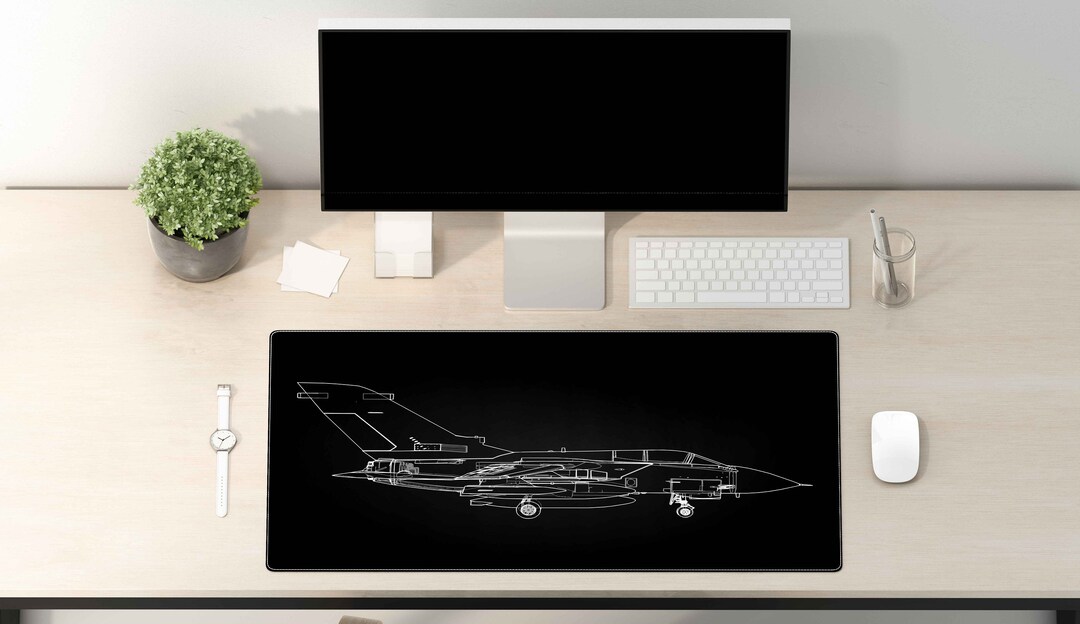 Gaming Mouse Pad fighter Jet Desk Mat Large Desk Pad Extend Gaming ...