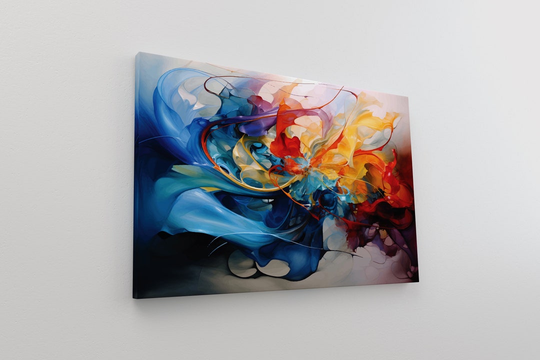 Colorful Abstract Wall Art Canvas Wall Art Colorful Art-canvas Wall Art ...