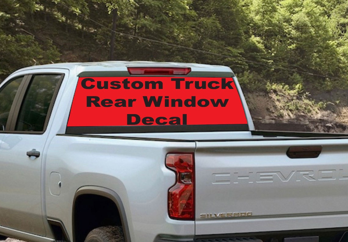 Custom Design Your Own Rear Window Mural Decal for Rear - Etsy