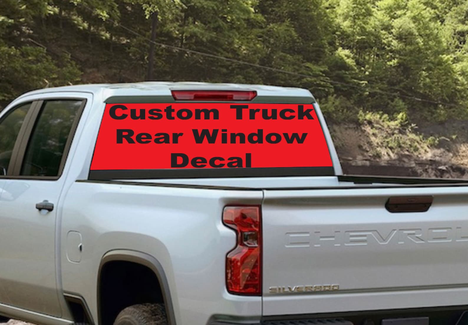 Custom Design Your Own Rear Window Mural Decal for Rear - Etsy