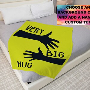 Very Big Hug — Throw Blanket Send Hugs - Best Friend Birthday Gifts ...