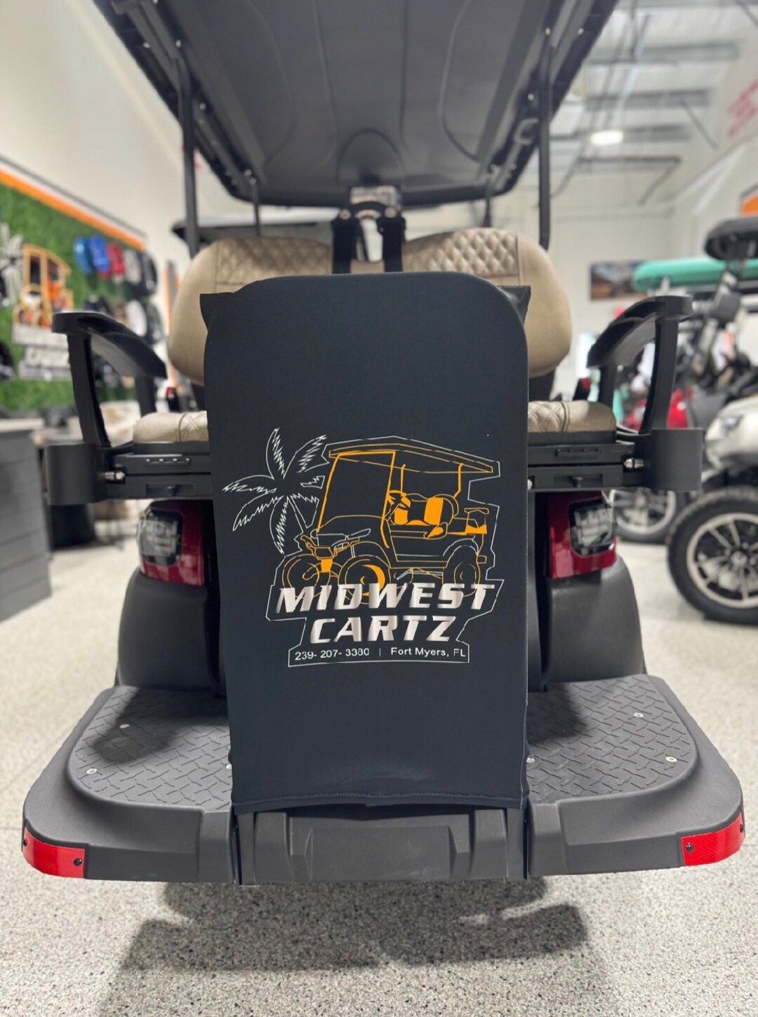 Custom Golf Cart Rear Safety Grab Cover, Custom Golf Cart Cover, Golf ...