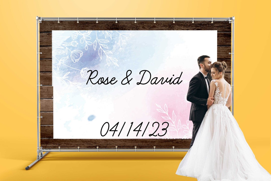 Wedding Backdrop, Wedding Banner, Outdoor Wedding Decorations, Wedding ...