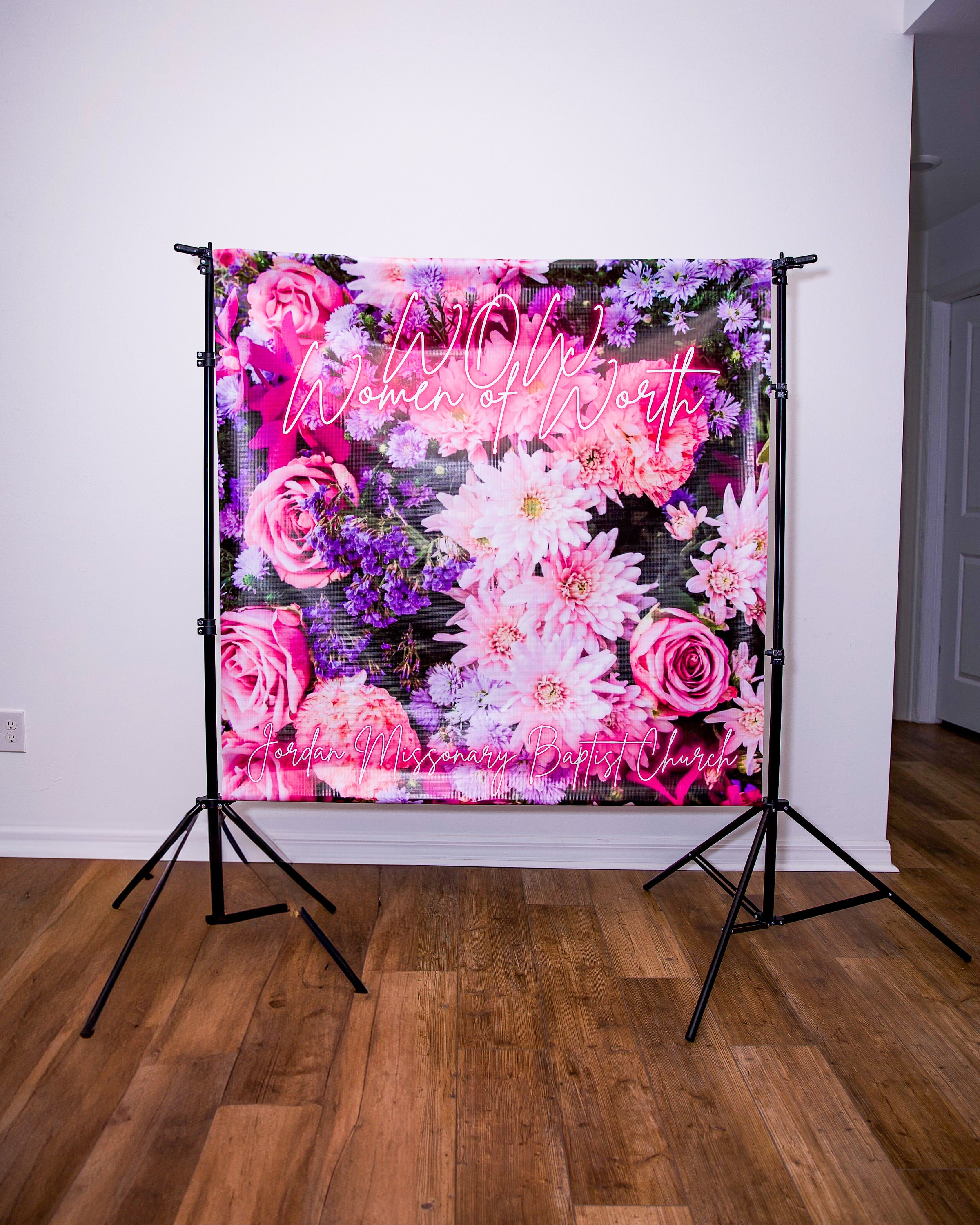 Large Adjustable Event Banner Stand, 10x8ft Telescopic Step and Repeat ...