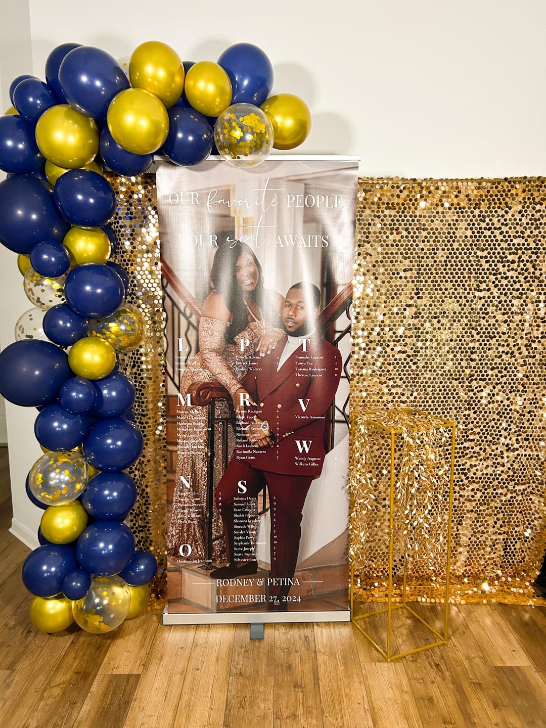 Seating Chart Retractable Banner Stand INCLUDED With Your Photo ...