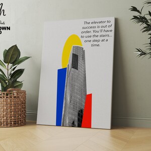 Success Motivational Wall Art Road to Success Canvas Wall Art Wall ...