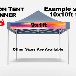 Custom Tent Banner for Trade Show |craft Show or Event | Front of Tent ...