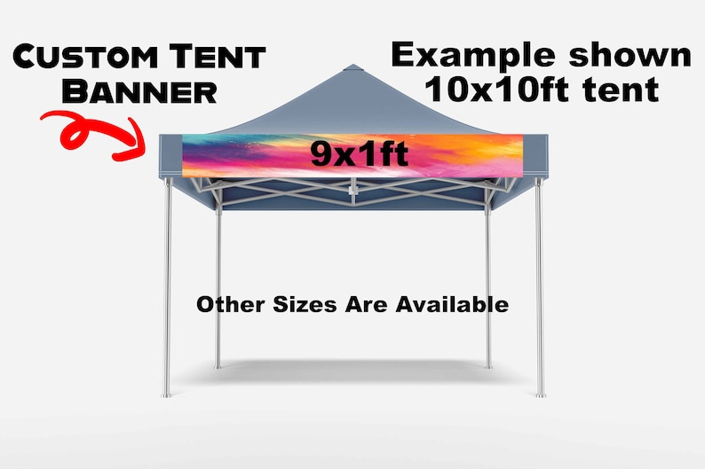 Custom Tent Banner for Trade Show |craft Show or Event | Front of Tent ...