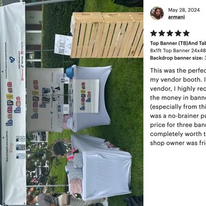 Starter Pack Farmer Market: Tent Banner and Table Runner Bundle, Three ...