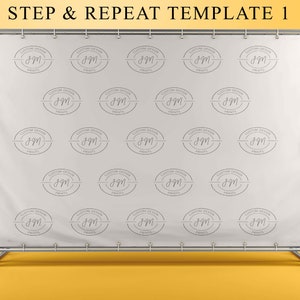 Step and Repeat Vinyl Banner WITH STAND, Any Design We Print ...