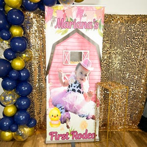 Custom Birthday Retractable Banner Stand INCLUDED With Full Color Print ...