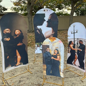 4 Custom Wedding Chiara Stands With Print | YOUR Wedding Photos on 4 ...