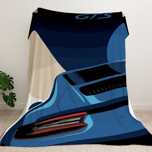 Porsche Blanket, Porsche 911 Art, Car Blanket, Cars, Gift for Car ...