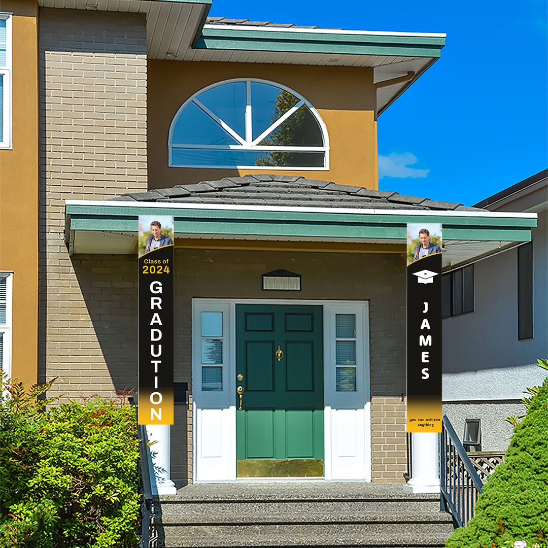 Outdoor Graduation Decor for Front Door, Graduation Decor, Congrats ...