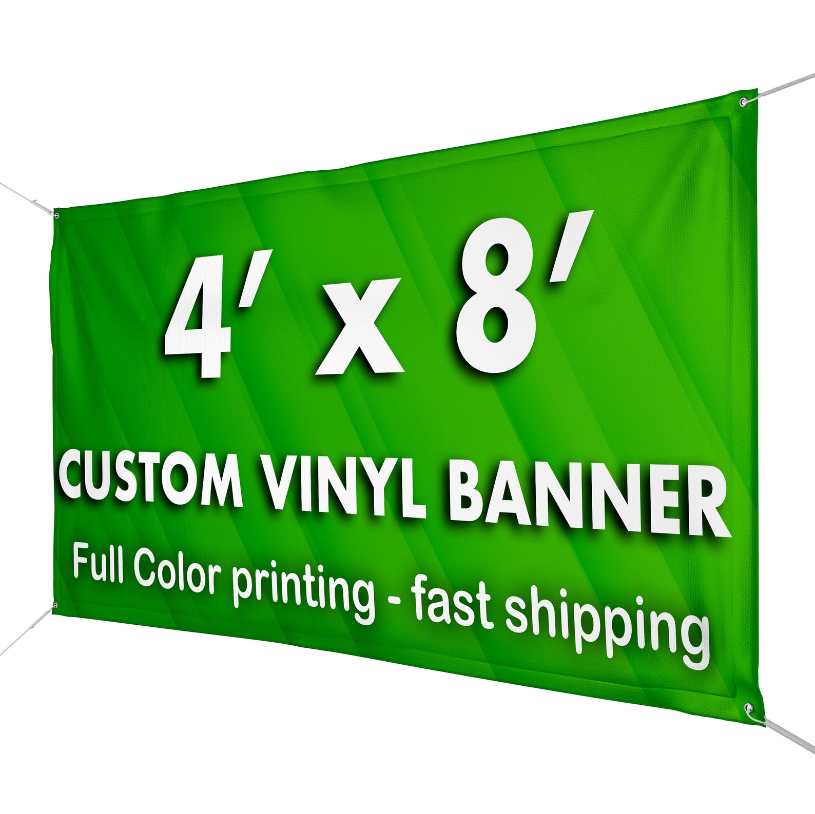 Custom Vinyl Banner 4 x 8 ft 13 oz Full Color Printing | Etsy