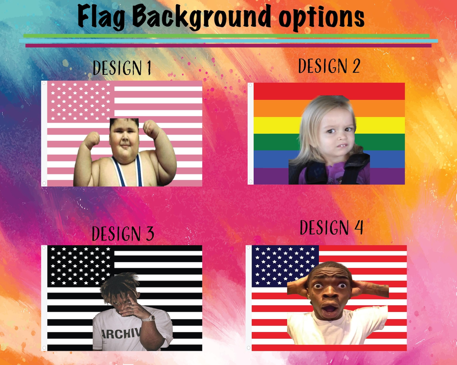 Custom Photo Black American Flag Personalized Tapestry Design Your ...