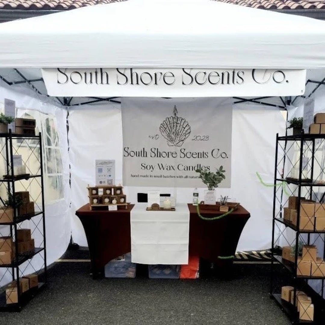 Tent Banner Bundle , TWO Personalized Tent Banners | Custom Tent Banner ...