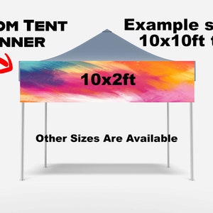 Custom Tent Banner for Trade Show |craft Show or Event | Front of Tent ...