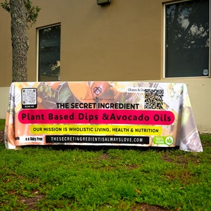Custom Printed Table Cloth and Fitted Cloths, 4ft Table 6ft Table and 8 ...