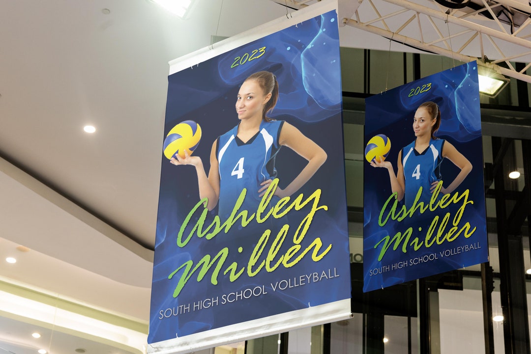 Volleyball Team Banner, Personalized Team, and Individual School Sports ...