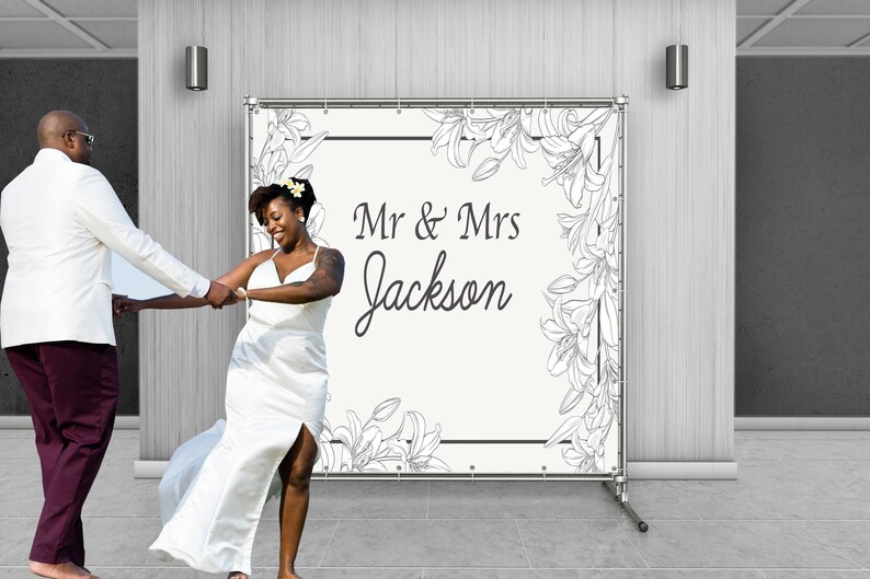 Wedding Backdrop Wedding Banner Outdoor Wedding Decorations - Etsy