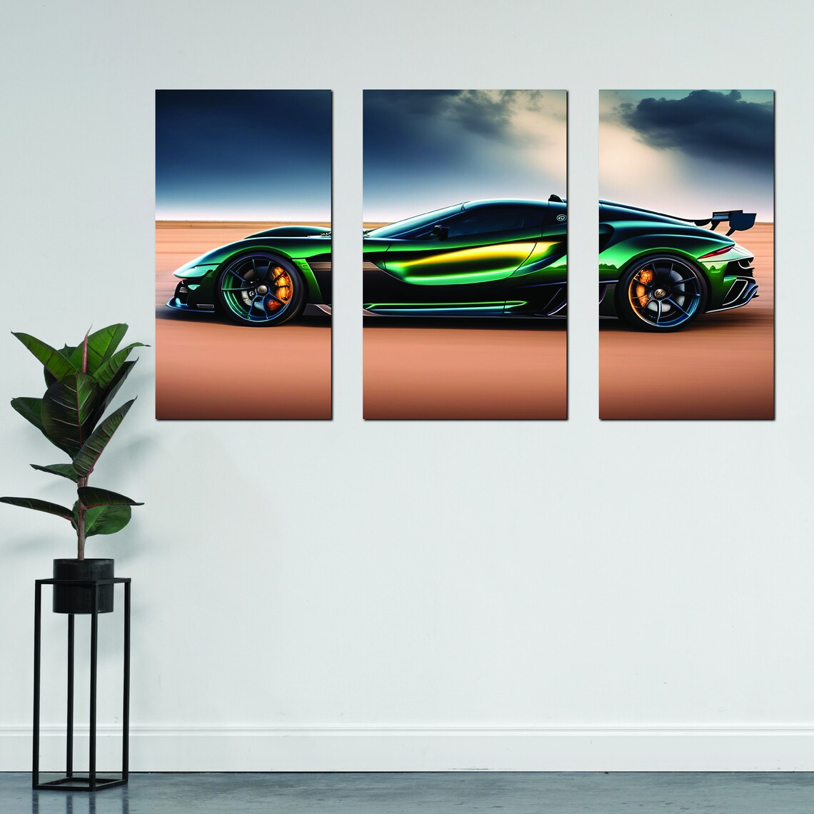 Your Own Photo on 3 Custom Canvas | 3 Prints | Wooden Frames | Framed ...