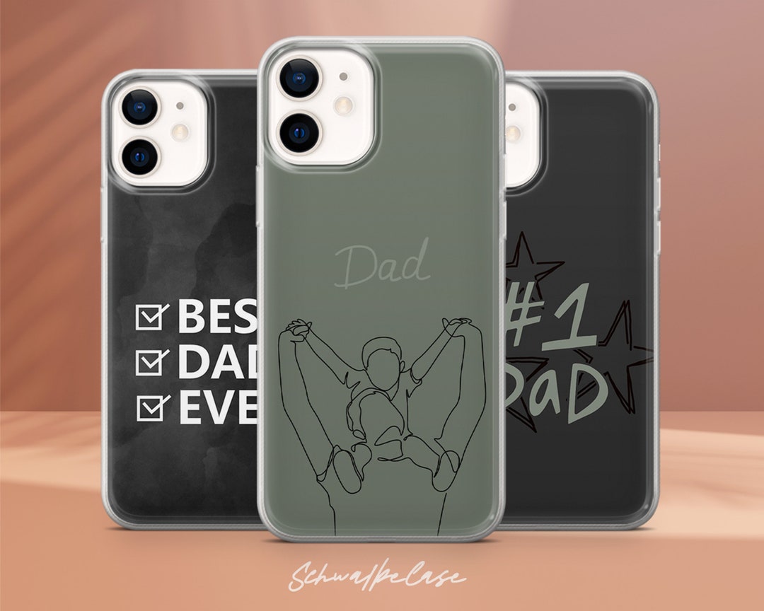 Aesthetic Best Dad Phone Case Family Cover for iPhone 16e, 15, 14, 13 ...