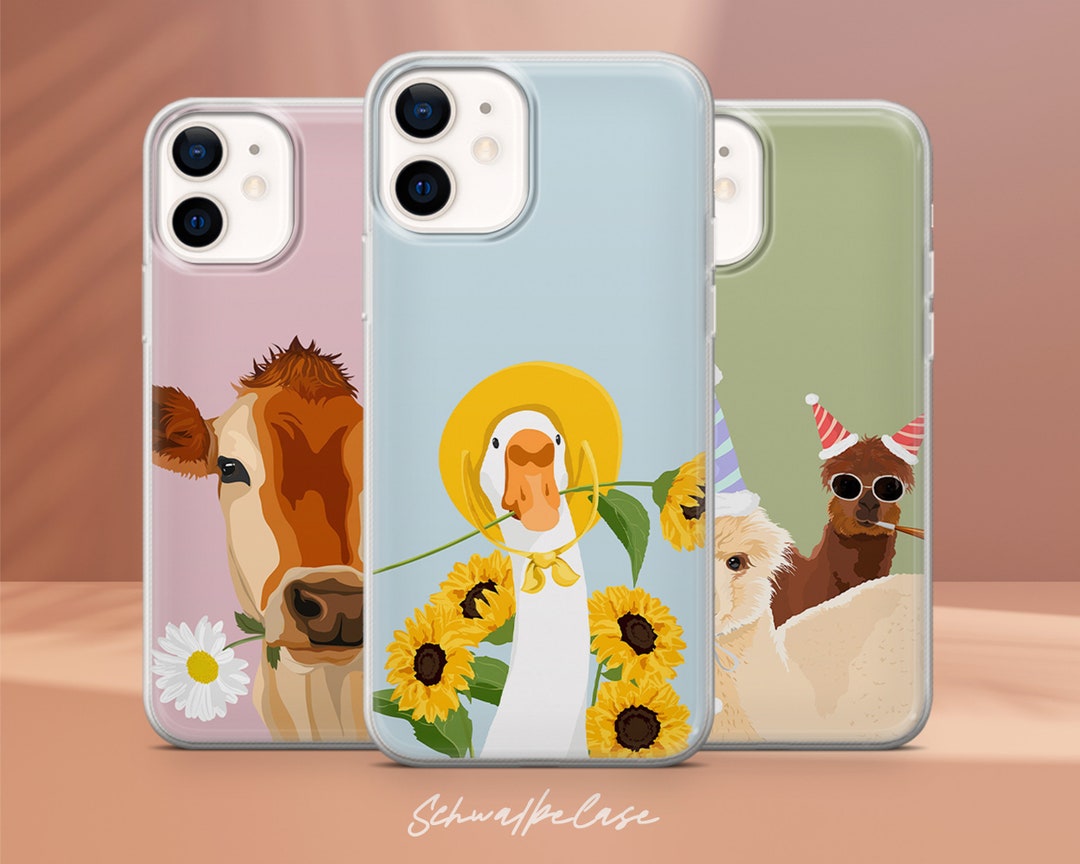 Aesthetic Farm Phone Case Animal Phone Cover for iPhone 16e, 15, 14, 13 ...