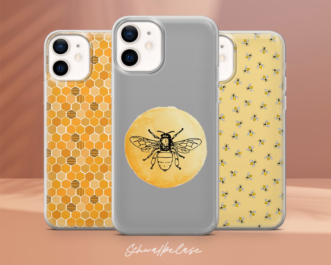 Bumble Bee Phone Case Pale Tones Honey Cover for iPhone 16e, 15, 14, 13 ...