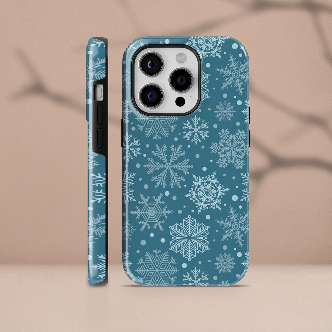 Frozen Snowfakes Phone Case Winter Frost TOUGH Cover Fit for 16 Pro Max ...