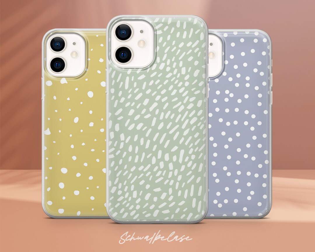 Aesthetic Soft Color Phone Case Pastel Cover for iPhone 16e, 15, 14, 13 ...