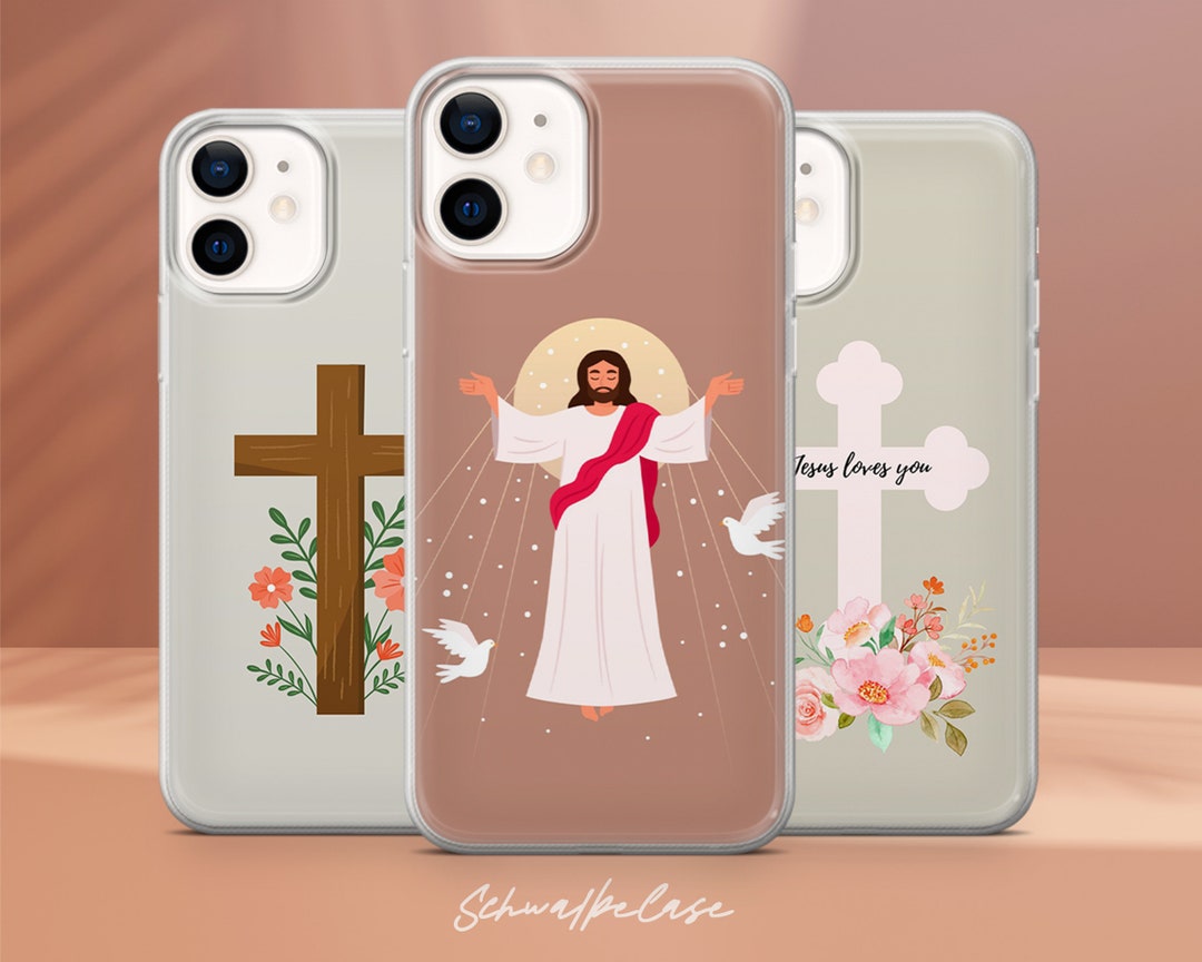Jesus Worship Phone Case Christianity Cover for iPhone 16e, 15, 14, 13 ...