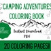 Camping Coloring Pages for Kids, Printable Camping Coloring Book ...