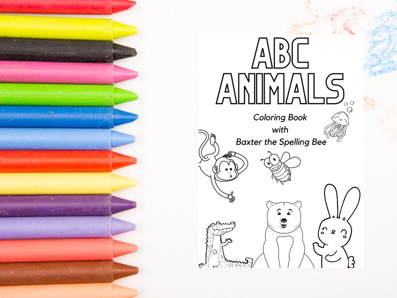 Abcs With Animals Coloring Book Pages, Printable Abcs Animals Coloring ...