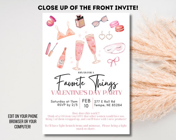 Favorite Things Invitation