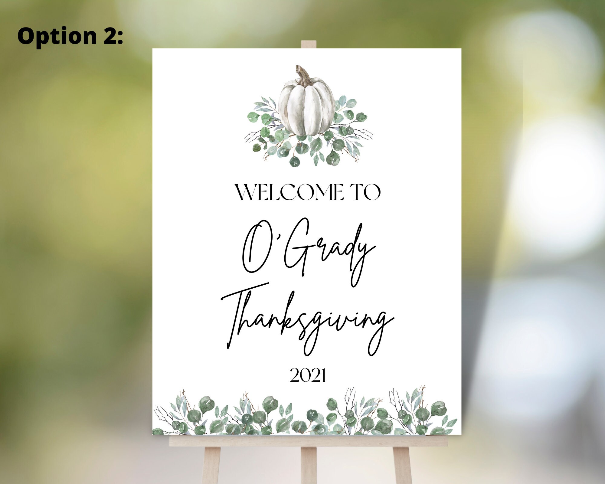 Editable FRIENDSGIVING Welcome Sign, Thanksgiving Dinner Welcome Sign ...