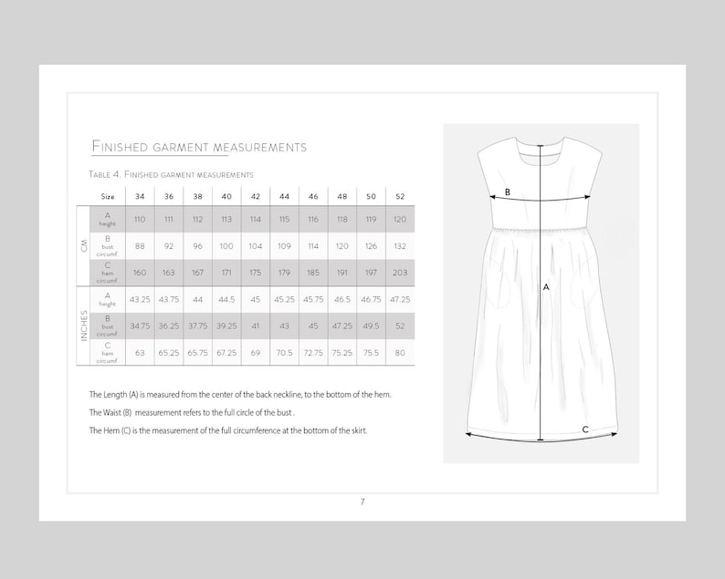 LISTON Smock Dress Digital Pdf Pattern Women Dress With - Etsy