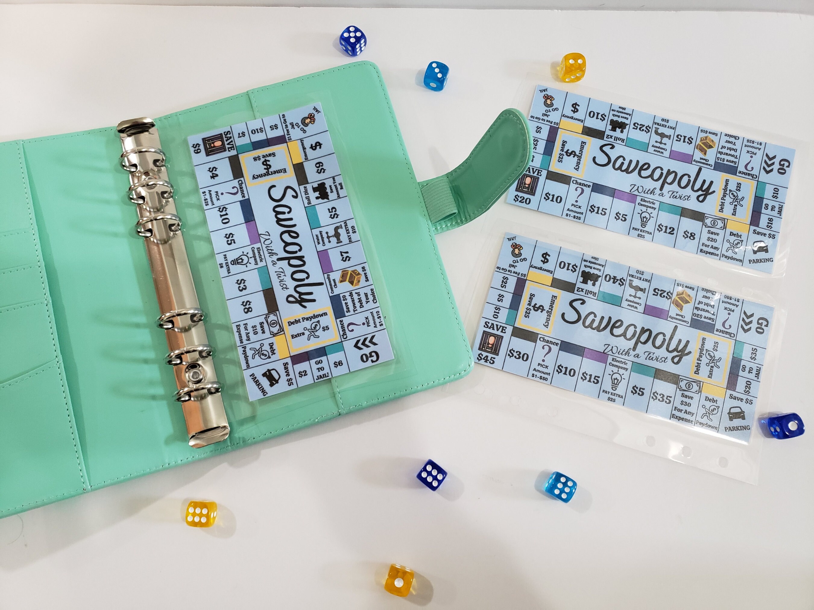 Saveopoly Savings Challenge Game Board Fits A6 Budget Binders - Etsy UK