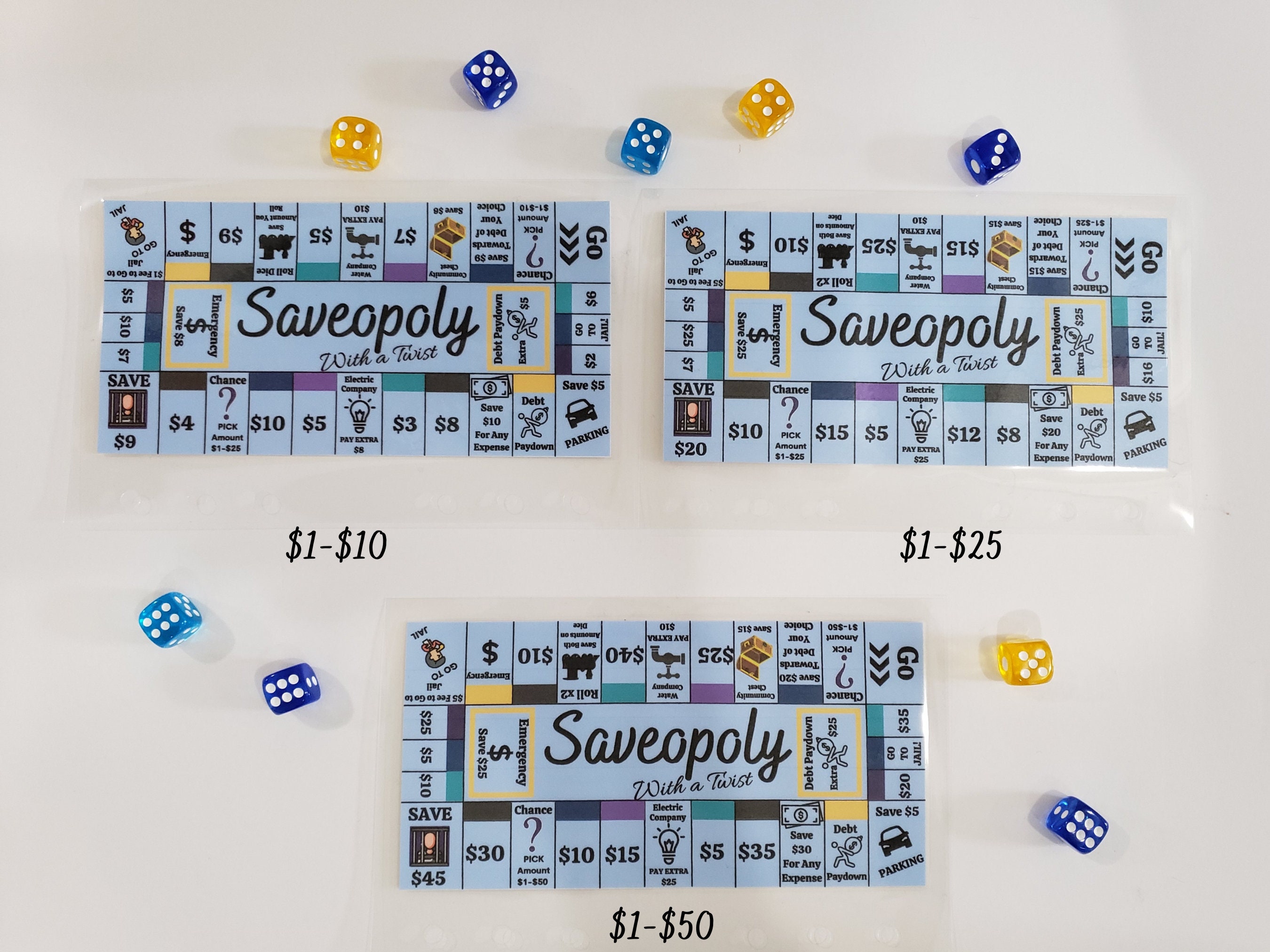 Saveopoly Savings Challenge Game Board Fits A6 Budget Binders - Etsy UK