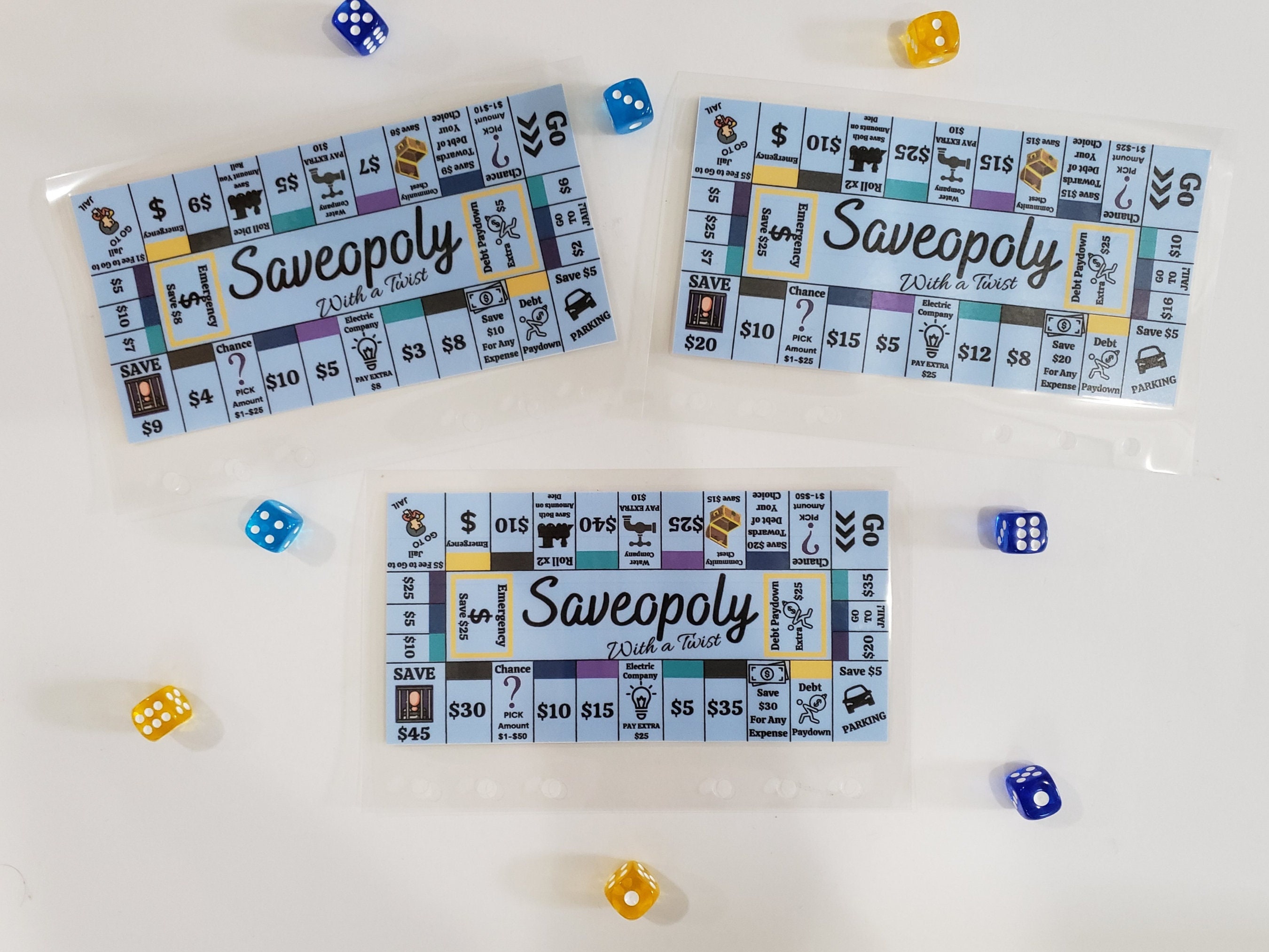 Saveopoly Savings Challenge Game Board Fits A6 Budget Binders - Etsy UK