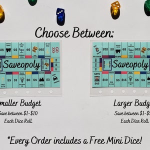 A7 Saveopoly Savings Challenge Game Fits A7 Cash Envelopes & A7 Budget ...
